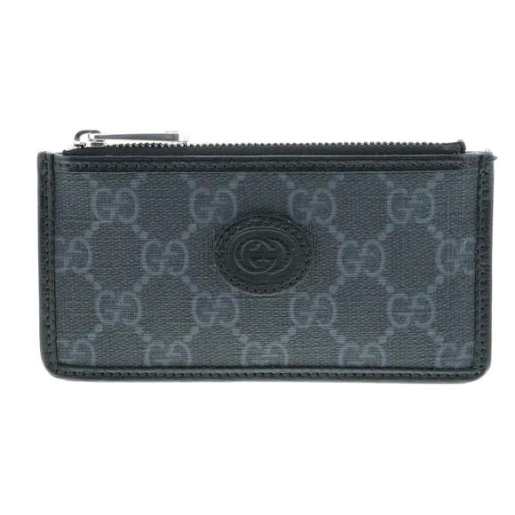 Gucci | Bags | Gucci Gg Card Case Coin Gg Supreme Black S | Poshmark